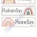 Rainbow Days of the Week Labels - Etsy