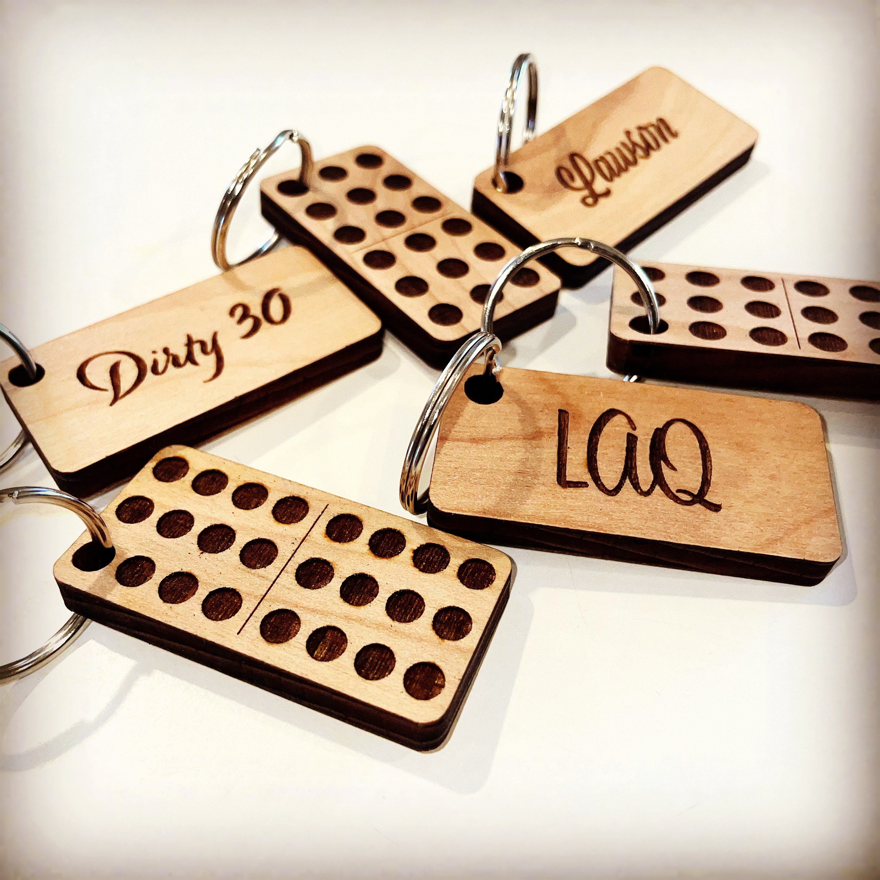 Custom Domino Keychain | Dominoes | Gift Idea - Etsy