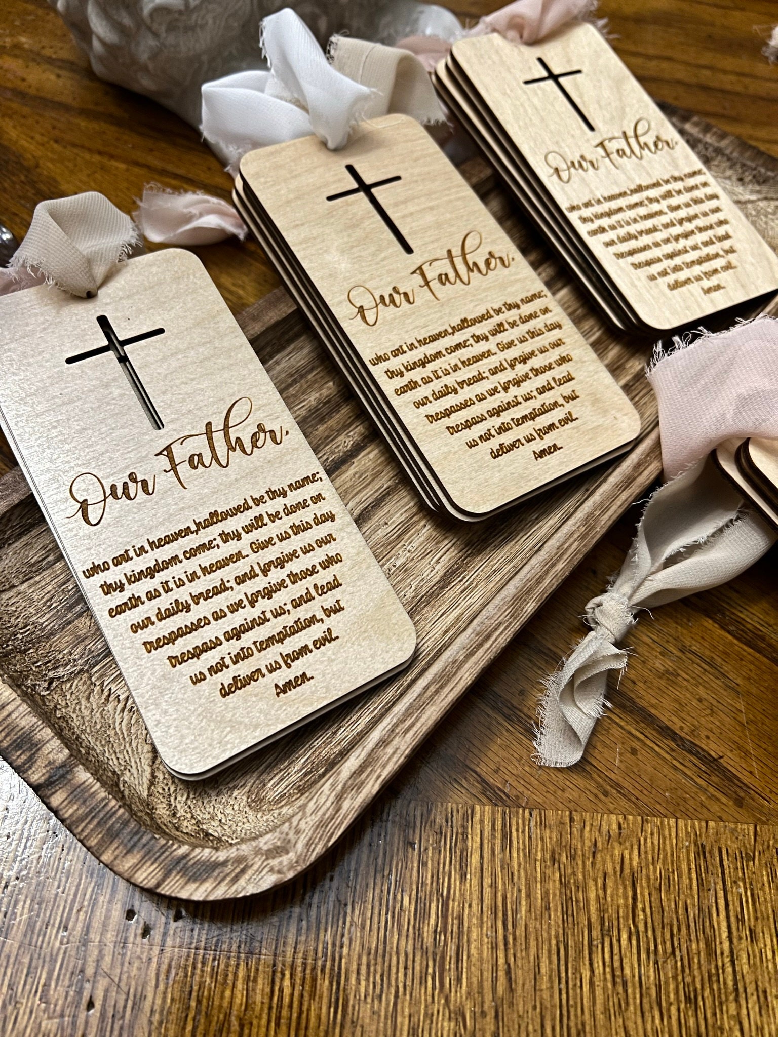 Our Father Prayer Party Favor Padre Nuestro Oracion Recuerdo - Etsy