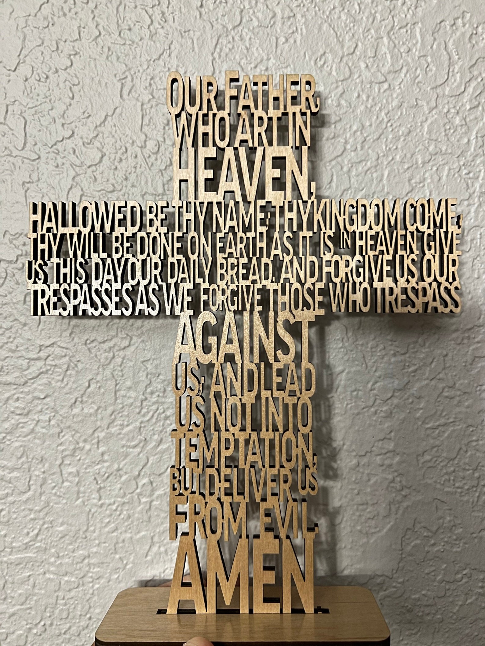 Our Father Prayer Table Sign, Center Piece, Decor - Etsy