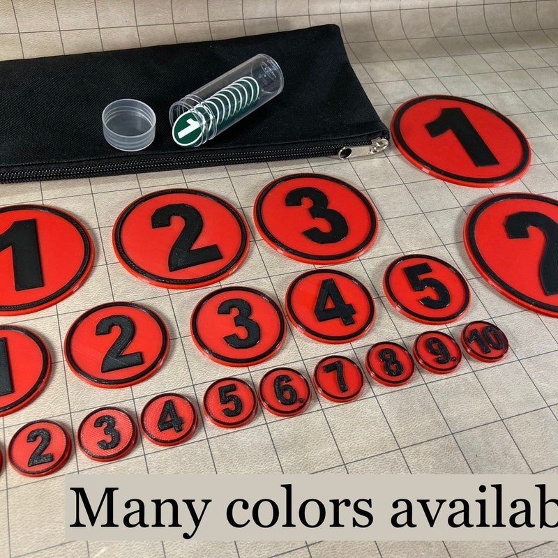 Numbered Tokens D and D - Etsy