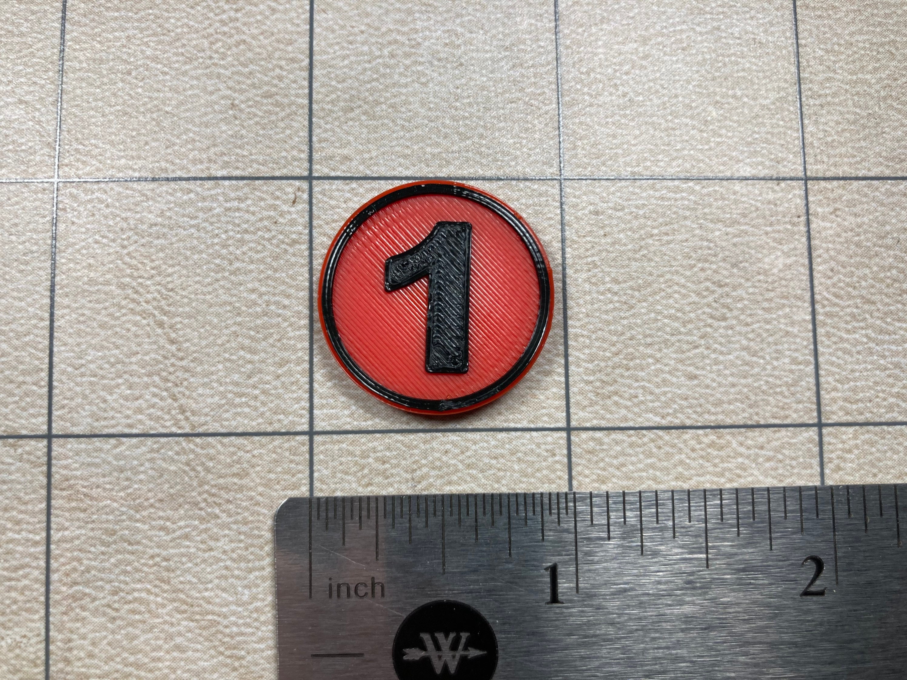 Numbered Monster Tokens Two Sets of 5 Small and Medium Size Creatures ...