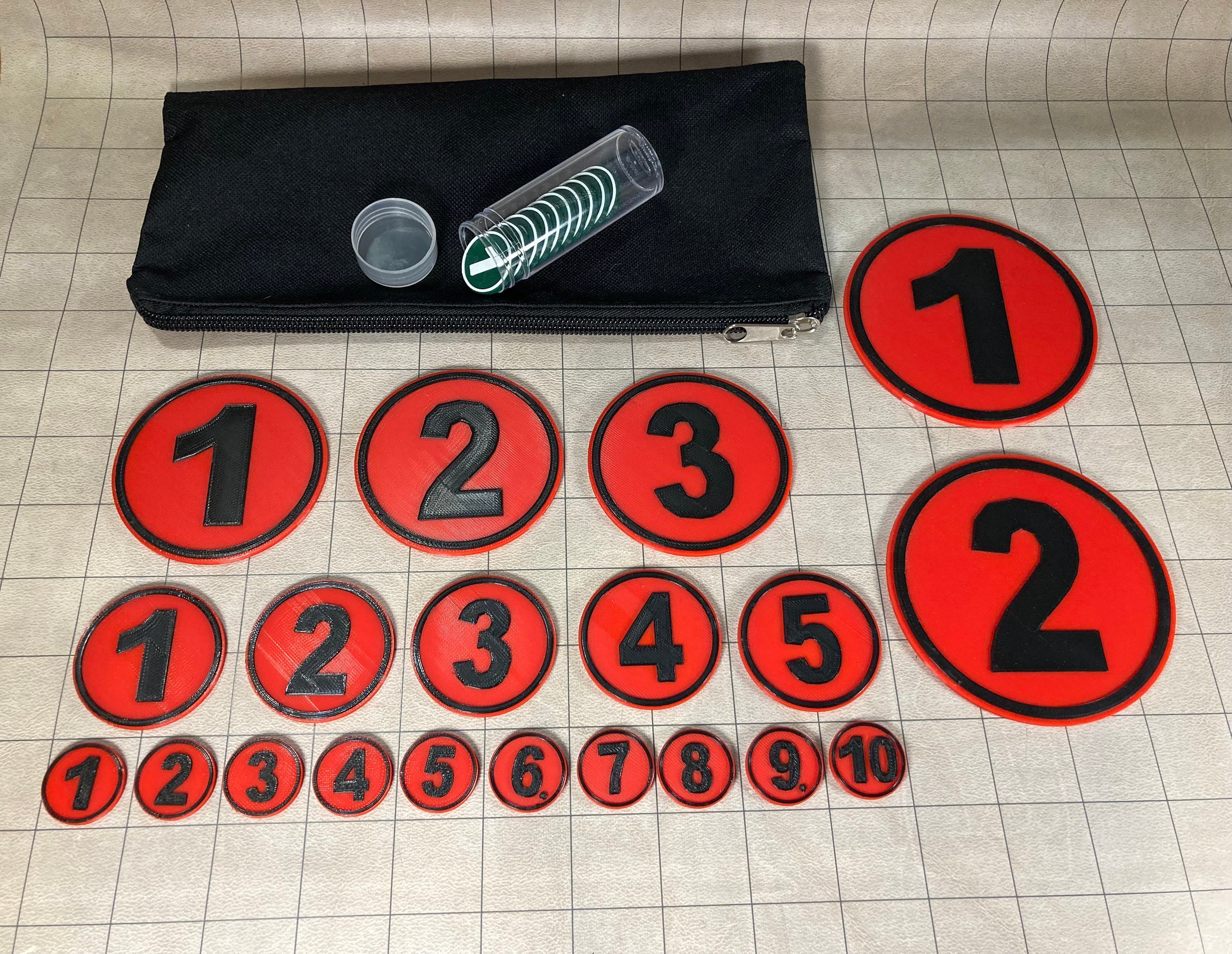 Numbered Monster Tokens - Small to Gargantuan Size Creatures - Designed ...