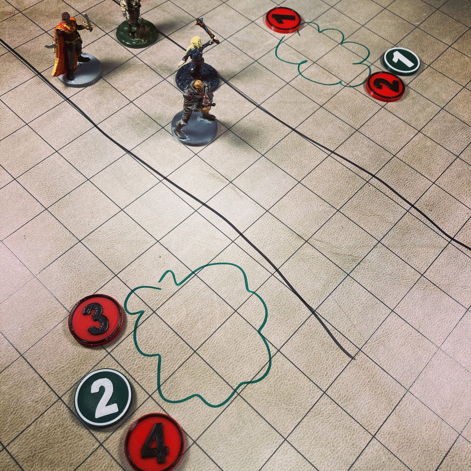 Numbered Monster Tokens - Two Sets of 10 - Small and Medium Size ...