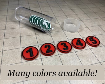 Numbered Monster Tokens Small/medium and Large Size | Etsy