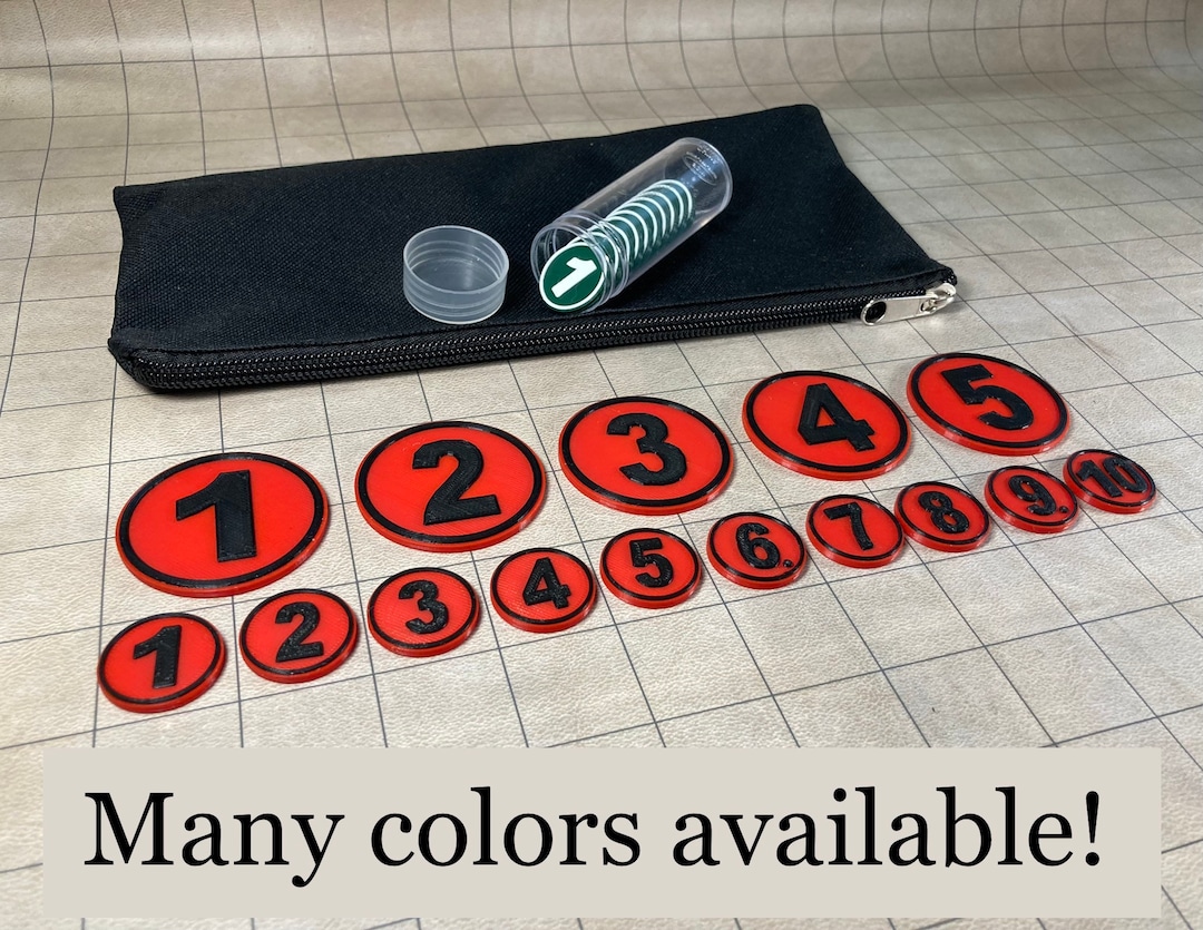 Numbered Monster Tokens - Small/medium and Large Size Creatures ...