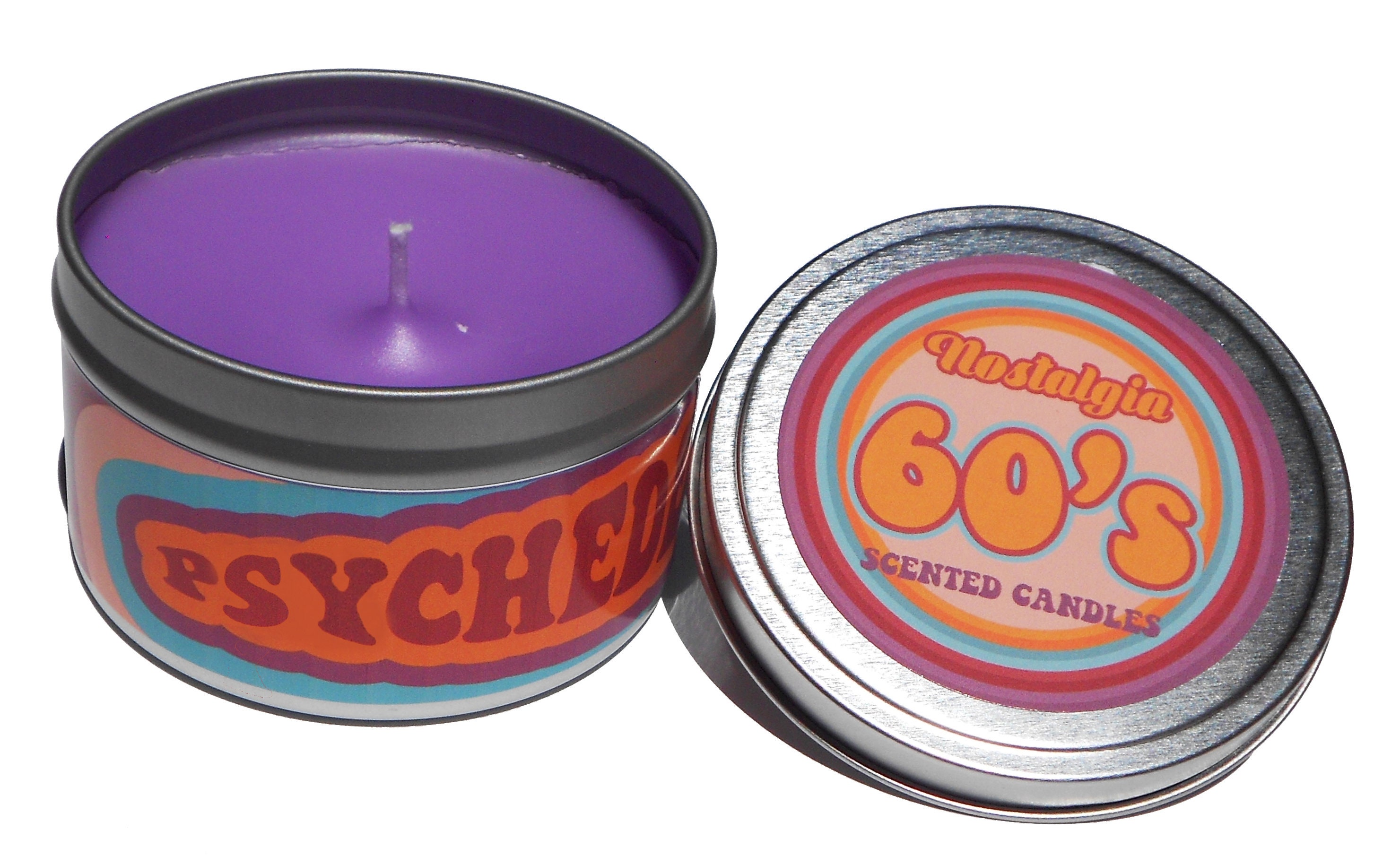 Nostalgic 1960s Psychedelic Scented Candle. Cool Candle. Unique Gift ...