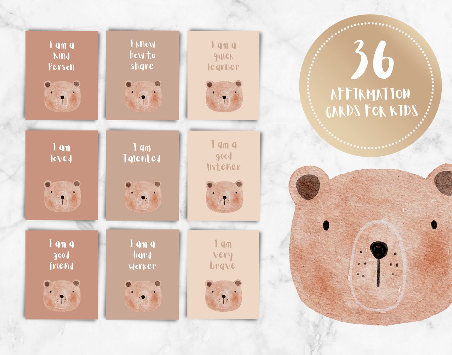 36 Childrens Affirmation Cards Affirmation Cards Affirmation - Etsy