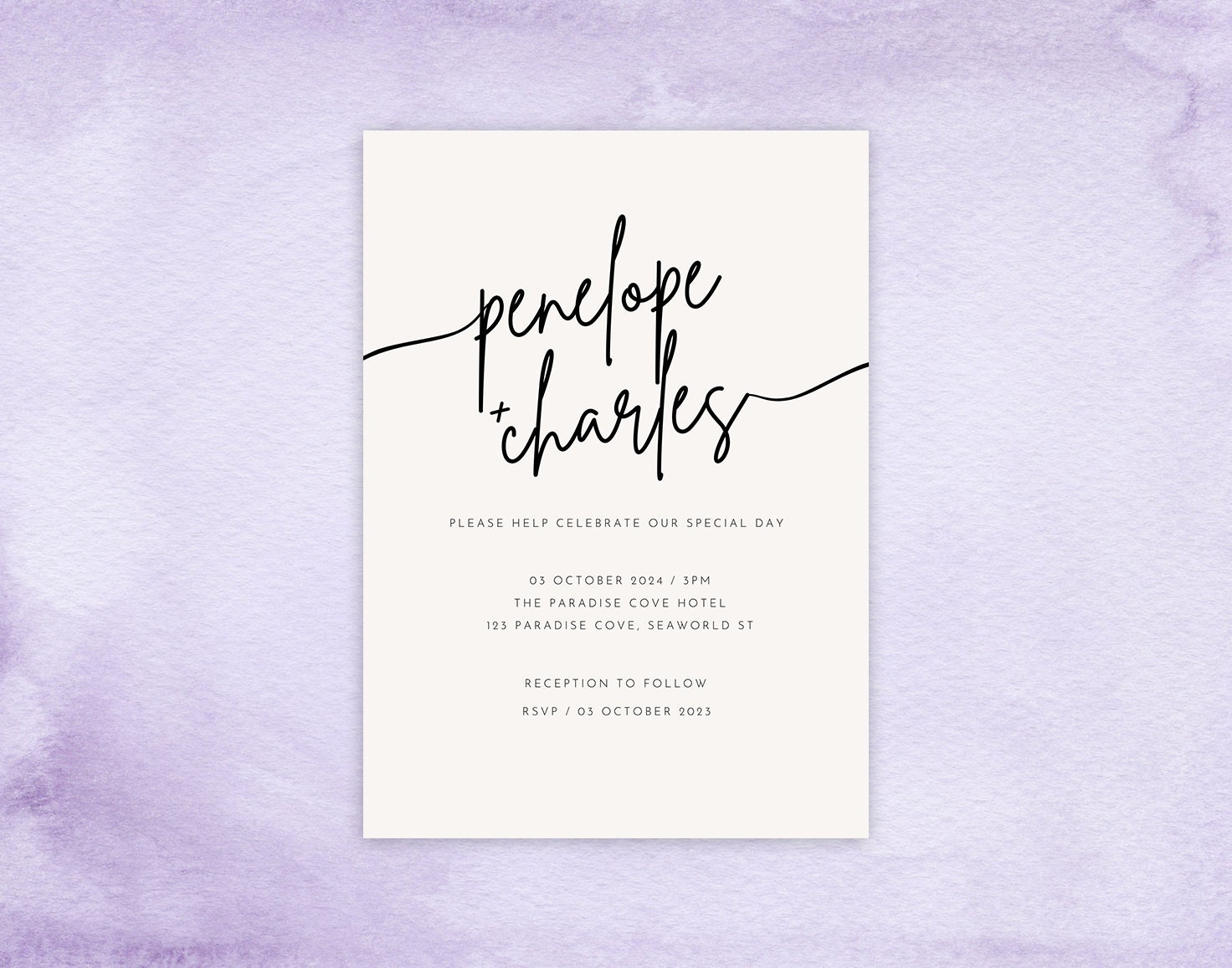 Editable Wedding Invitation, Wedding Invitation, Editable Invitation ...