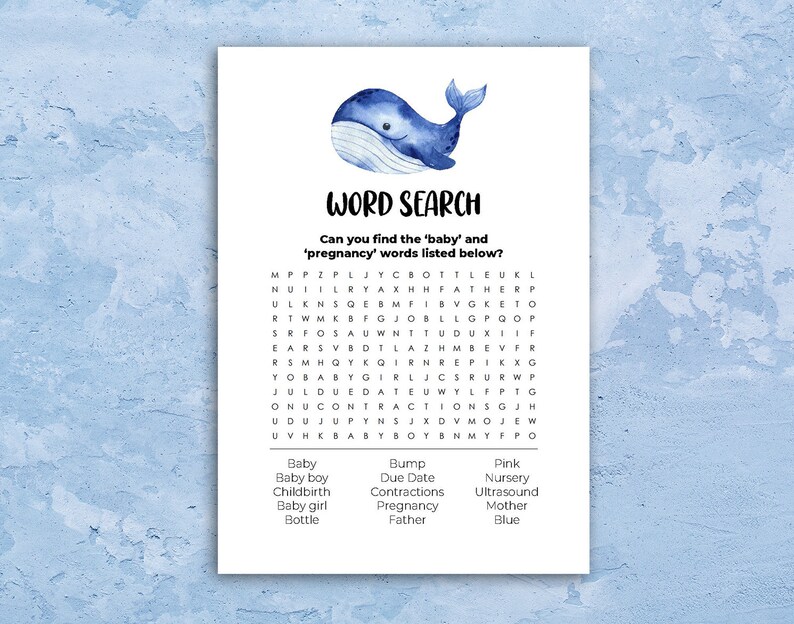 20 Baby Shower Games, Sea Animals, Animal Baby Shower, Baby Shower ...