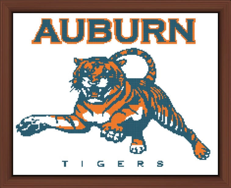 Auburn University Cross Stitch Pattern | Etsy
