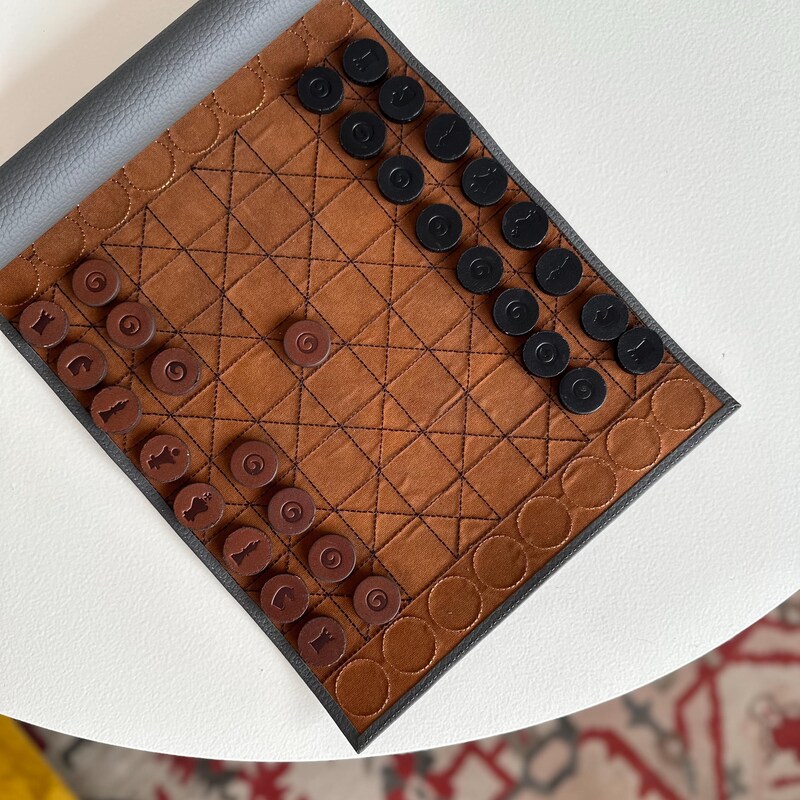 Leather Chess Set - Etsy