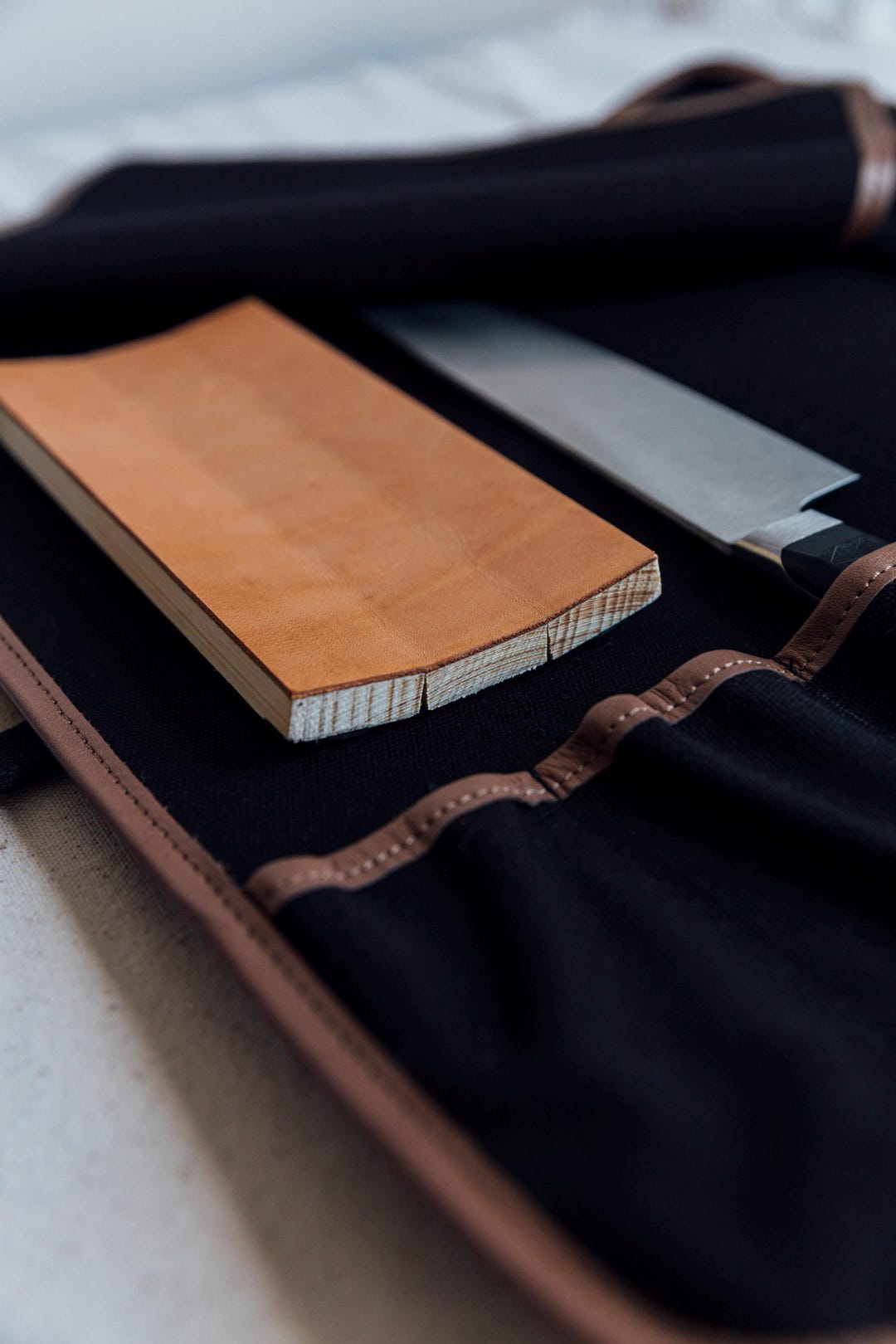 Leather Strop for Your Knife Roll Perfect for Sharpening Kitchen, Chef ...