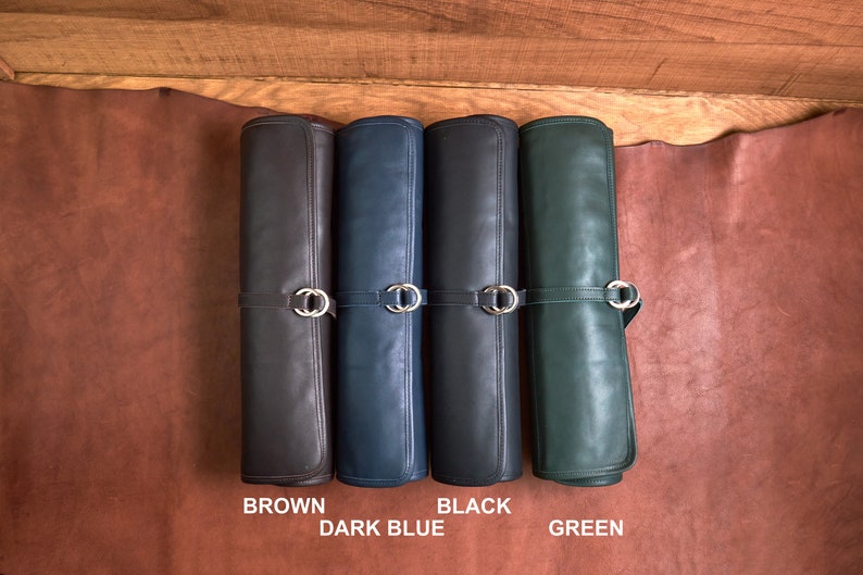 Chef Knife Roll, Leather Travel Knife Bag of 2/5/8 Pocket, Knife Case ...