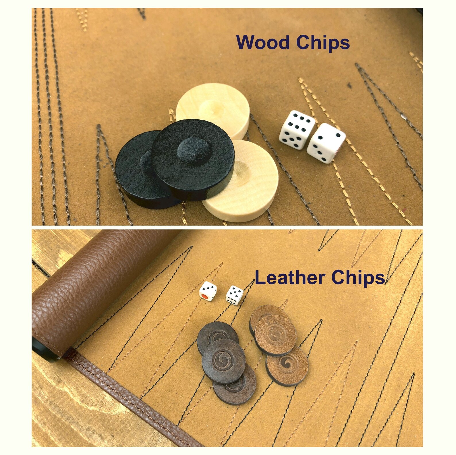 Custom Leather Backgammon Set Rolling Portable Game Leather - Etsy