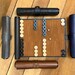 Custom Leather Backgammon Set Rolling Portable Game Leather - Etsy