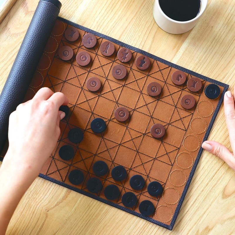 Leather Chess Set - Etsy