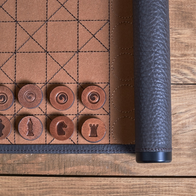 Leather Chess Board - Etsy
