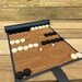 Custom Leather Backgammon Set Rolling Portable Game Leather - Etsy