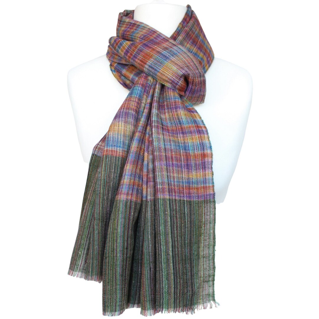 Bufanda de cachemira pura, chal de pashmina verde, pashmina de ...