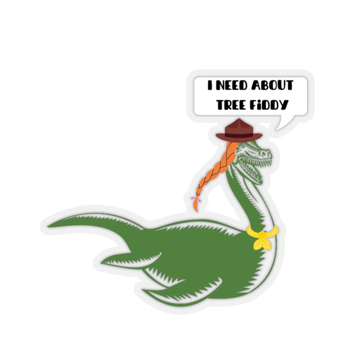 Loch Ness Monster Kiss Cut Sticker Three Fiddy Sticker - Etsy