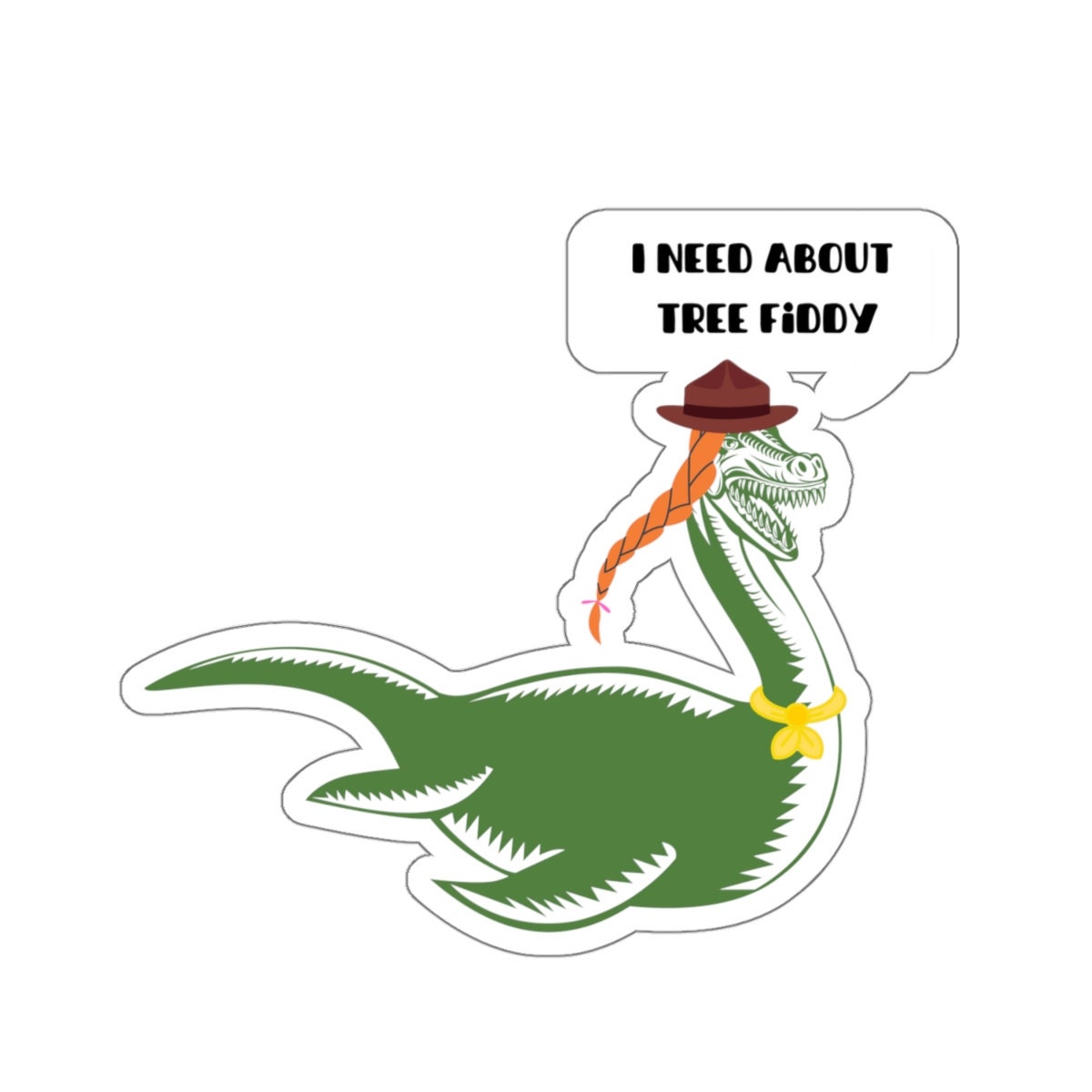 Loch Ness Monster Kiss Cut Sticker Three Fiddy Sticker - Etsy