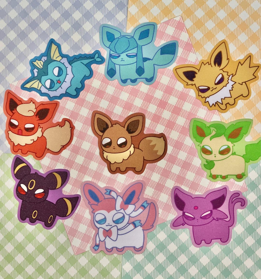 Yippie Creature Eeveelution Stickers - Etsy
