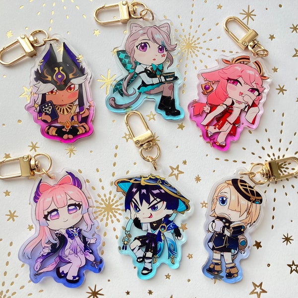Cute Anime Keychains - Etsy