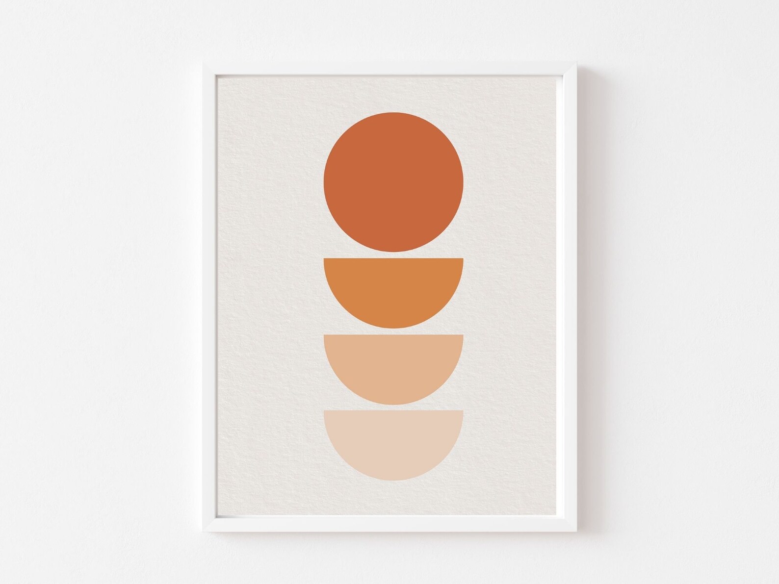 Half Moon Crescent Posterhalf Circle Print Abstract Moon - Etsy