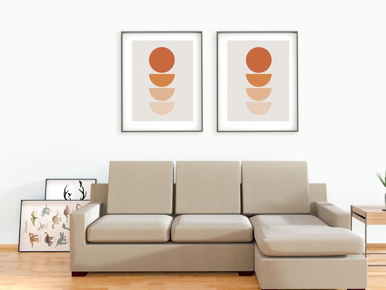 Half Moon Crescent Posterhalf Circle Print Abstract Moon - Etsy