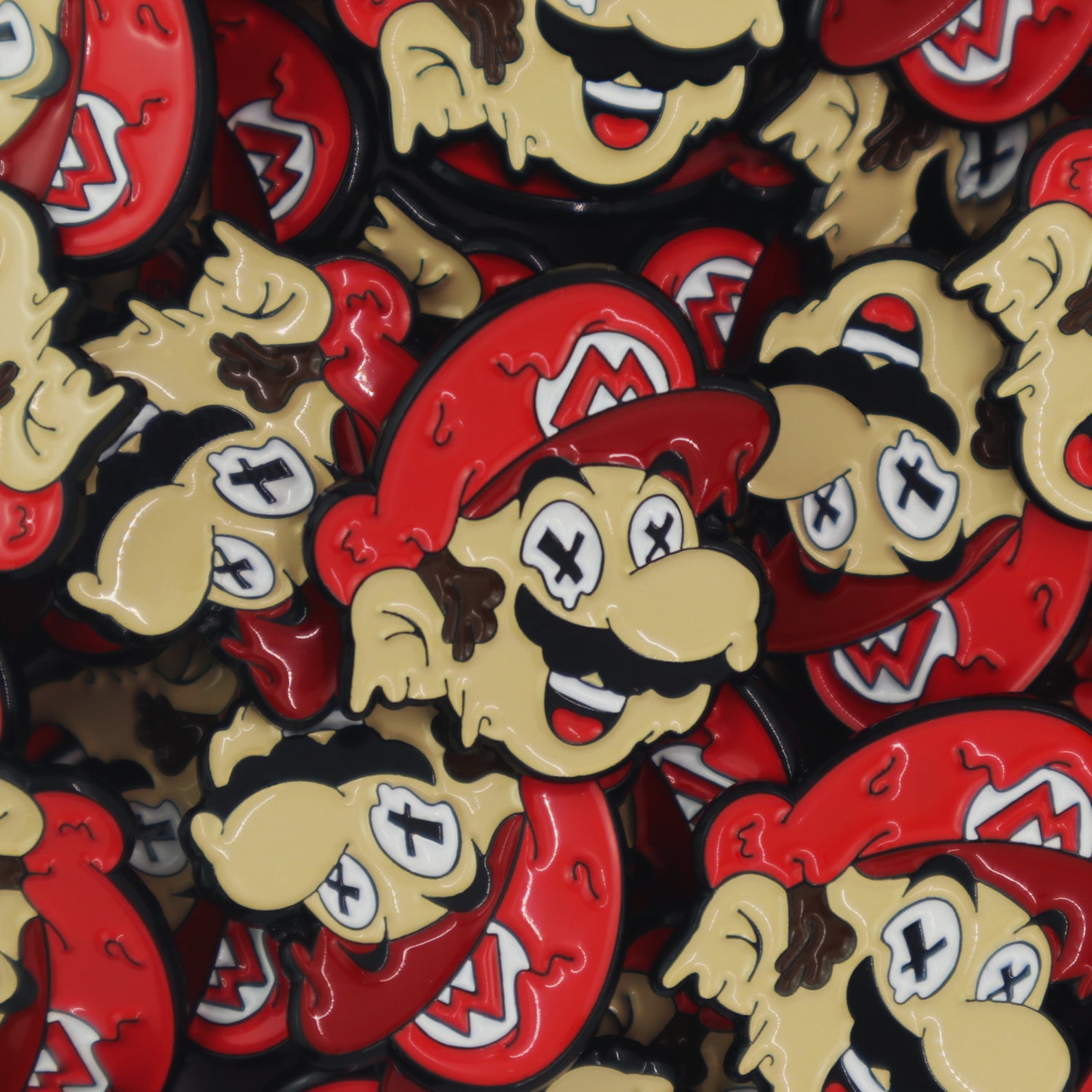 Drippy Mario Enamel Pin - Etsy