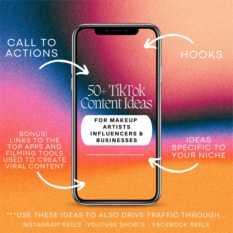 50+ Tiktok Content Ideas for Makeup Artists (digital Download) - Etsy