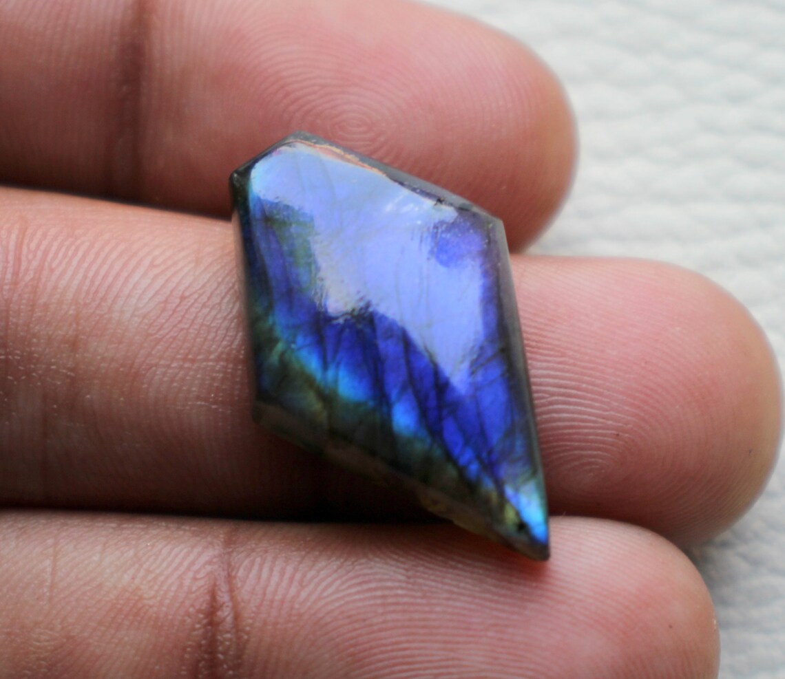 Blue laborite Amazing quality gemstone looking Natural | Etsy