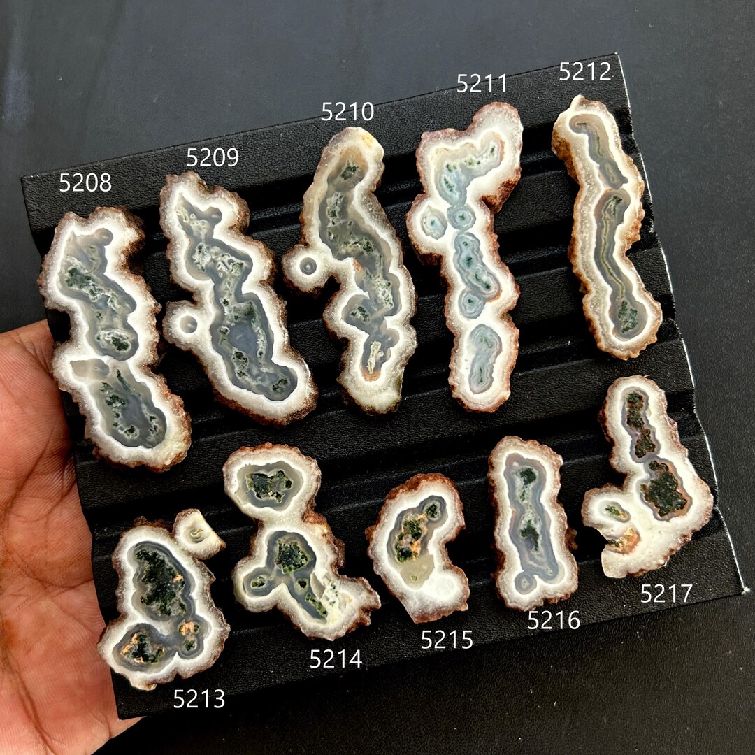 Solar Quartz Stalactite, Natural Moss Agate Solar Quartz Slice Loose ...