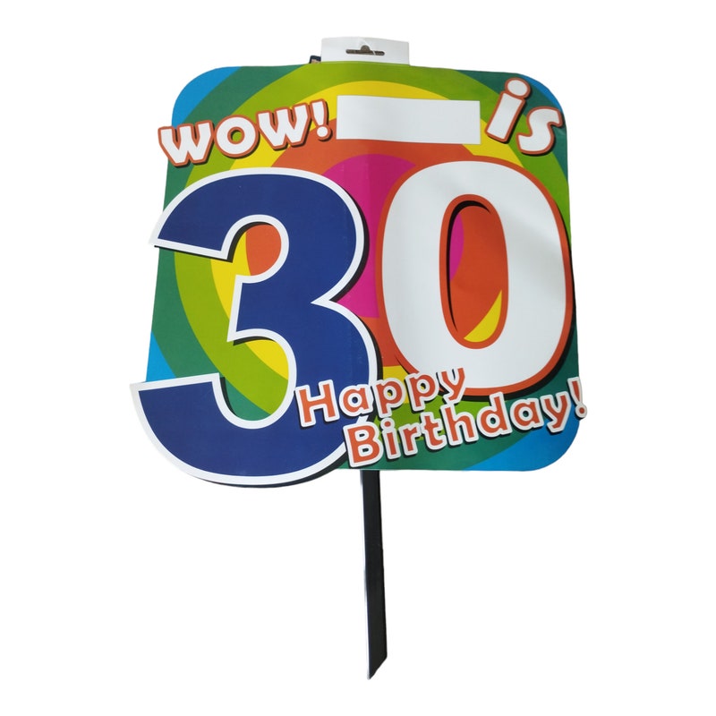 30. geburtstag schild - Etsy.de