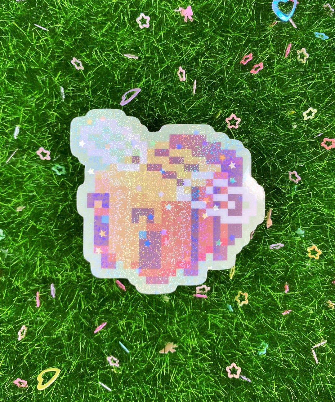 Pixel Minecraft Bee Vinyl Sticker Kawaii Gamercore - Etsy