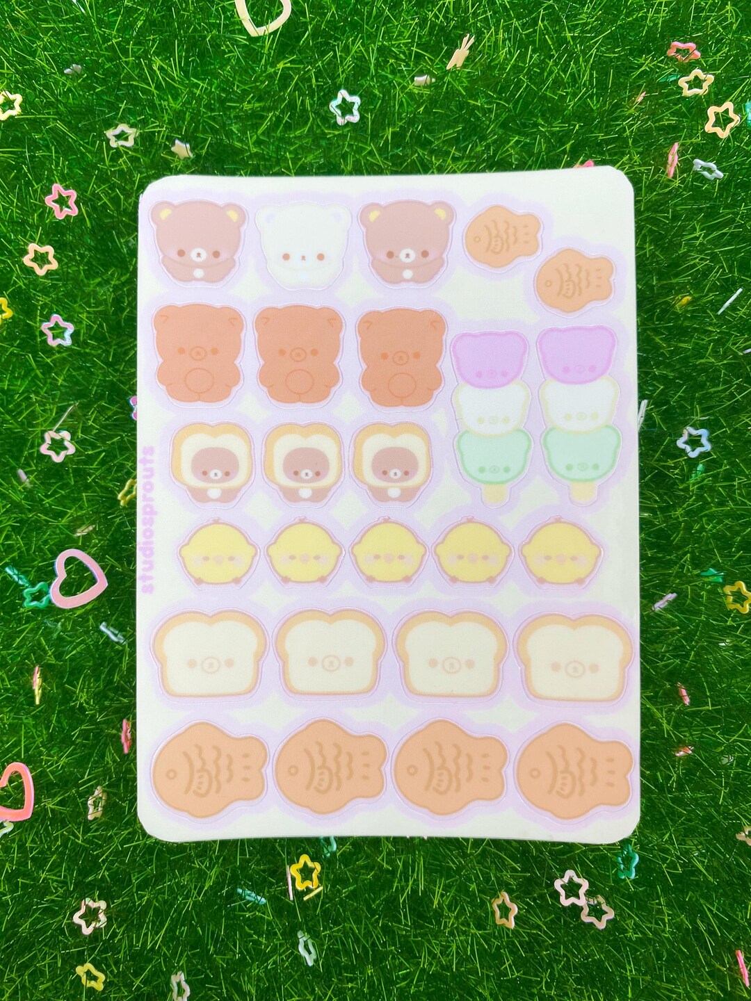 Chibi Bears Sticker Sheet Vinyl Kawaii - Etsy