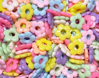 Acrylic Flower Beads | Etsy