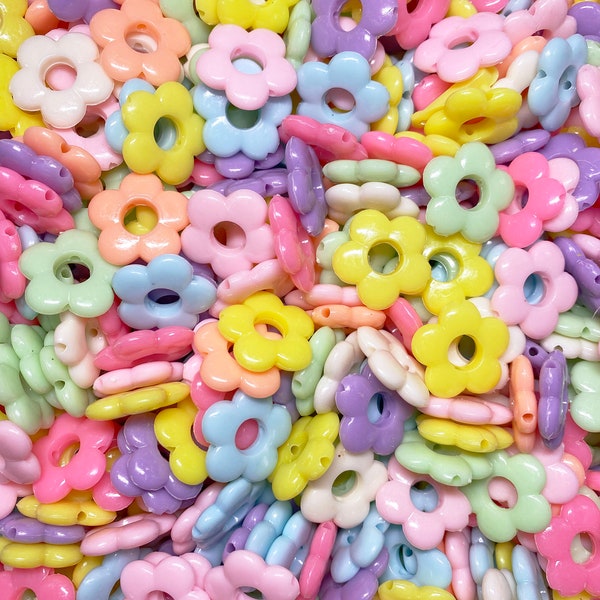 Acrylic Flower Beads - Etsy