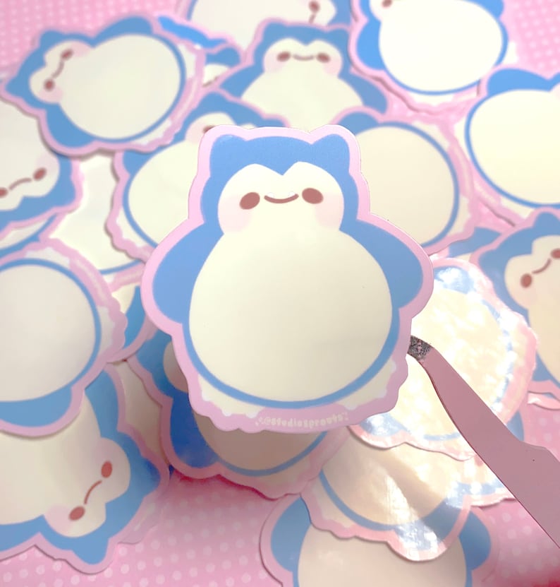 Snorlax Sticker Kawaii - Etsy