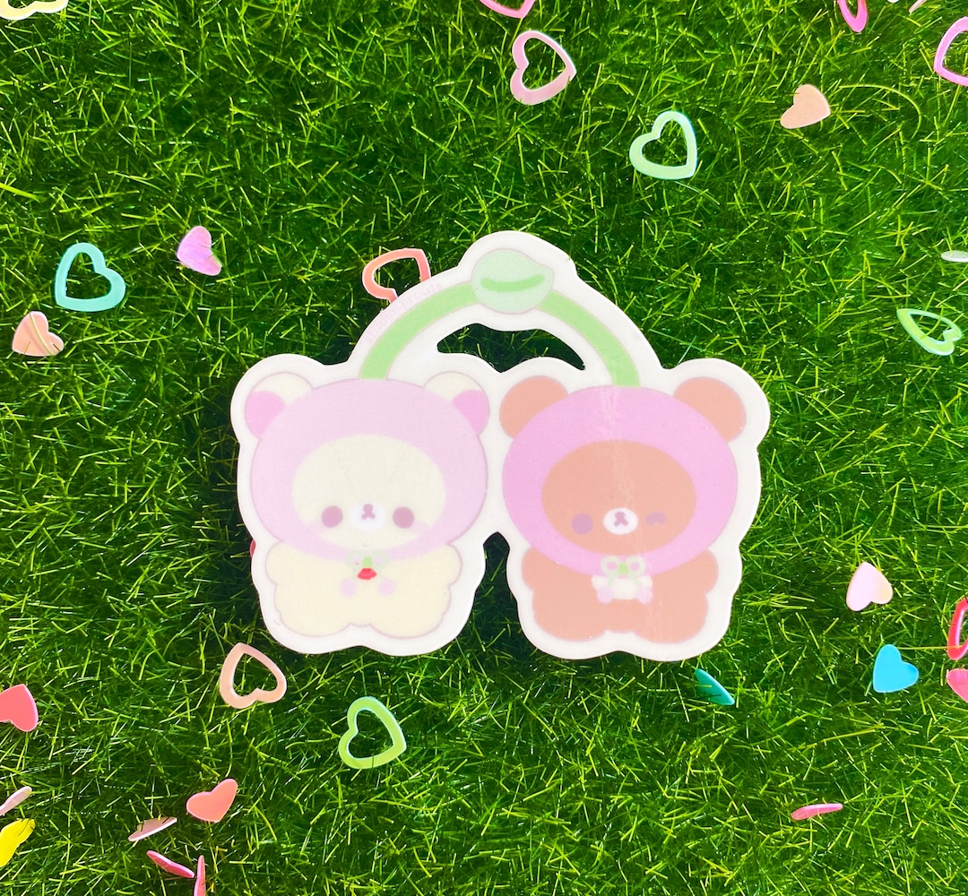 Cherry Bears Kawaii Vinyl Sticker - Etsy