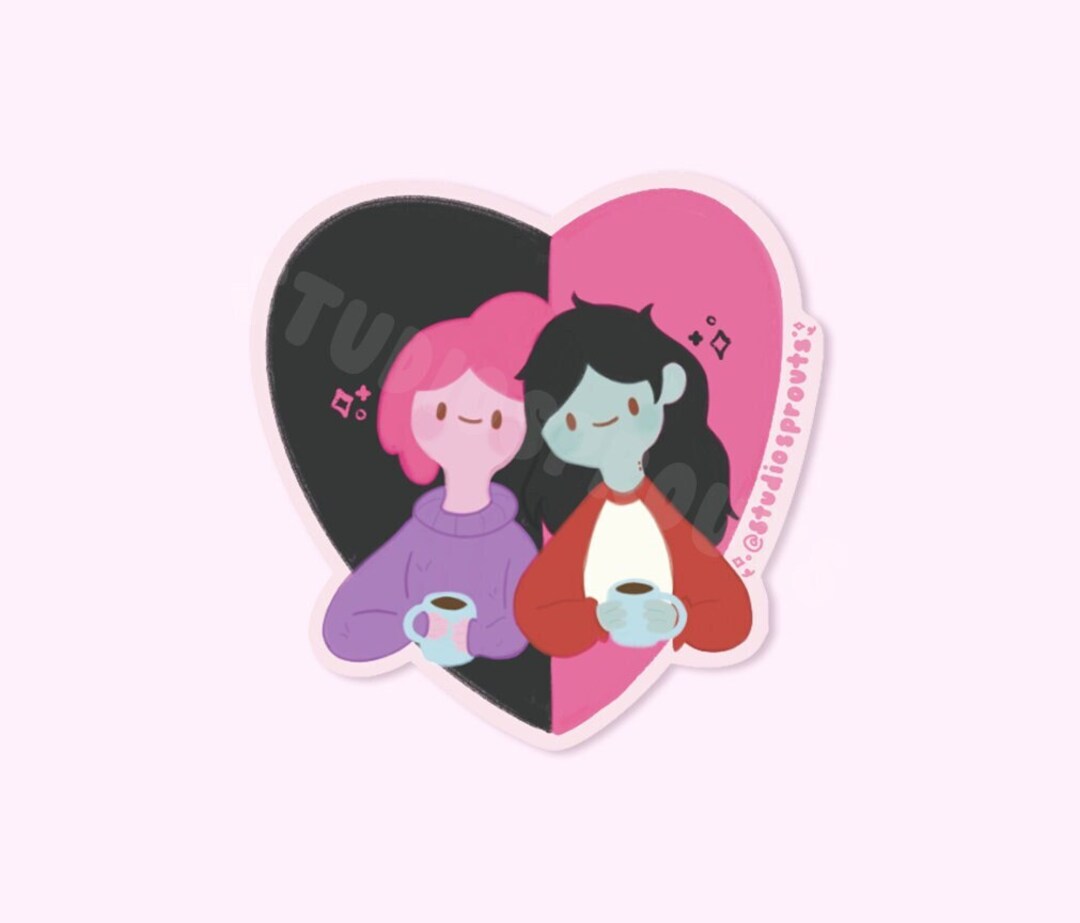 Marceline & Princess Bubblegum Sticker Holographic Kawaii - Etsy