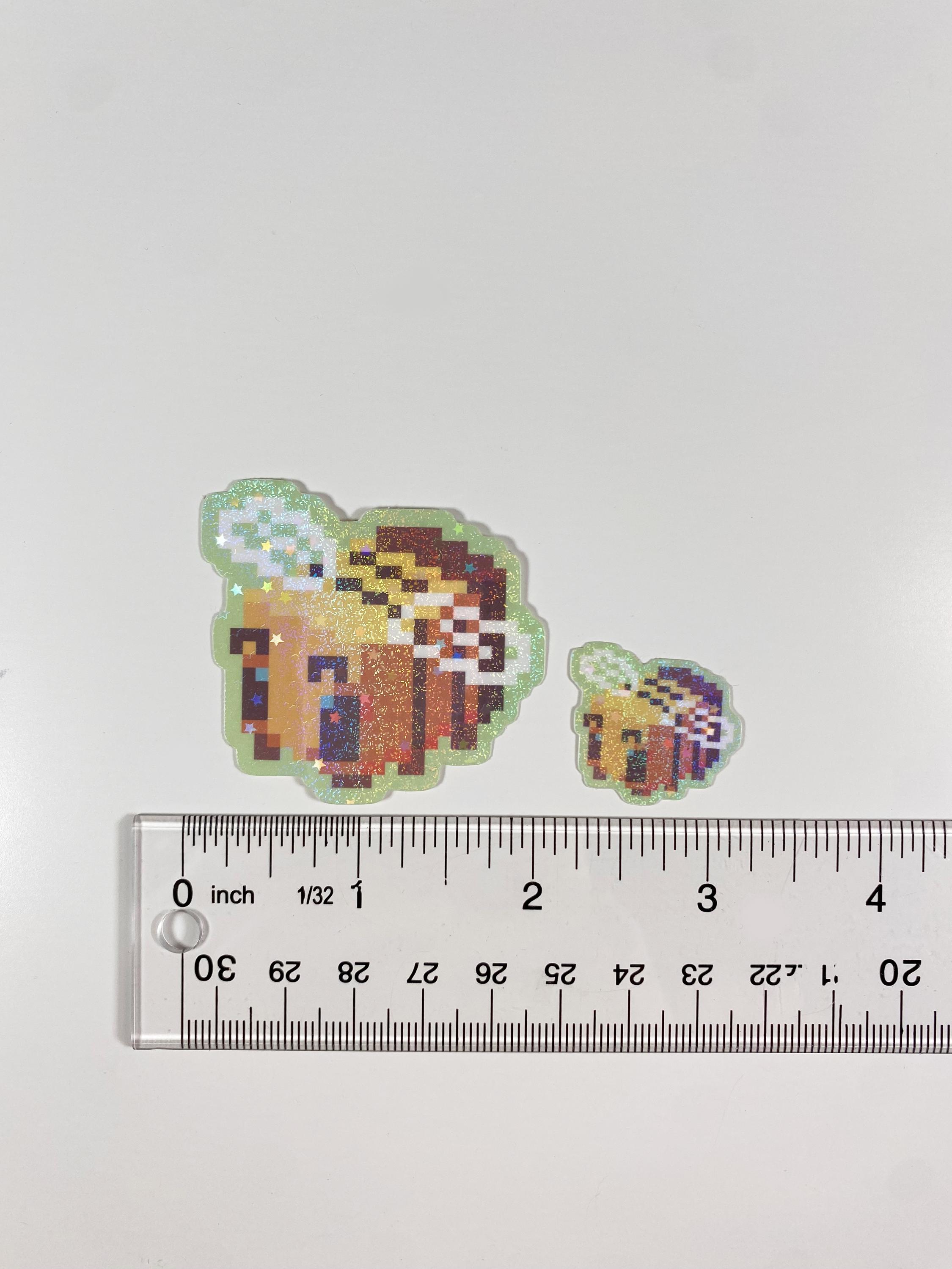 Pixel Minecraft Bee Vinyl Sticker Kawaii Gamercore - Etsy