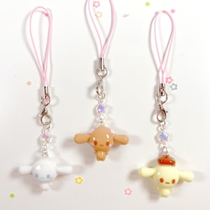 Chibi Kawaii Characters Phone Charms Handmade - Etsy
