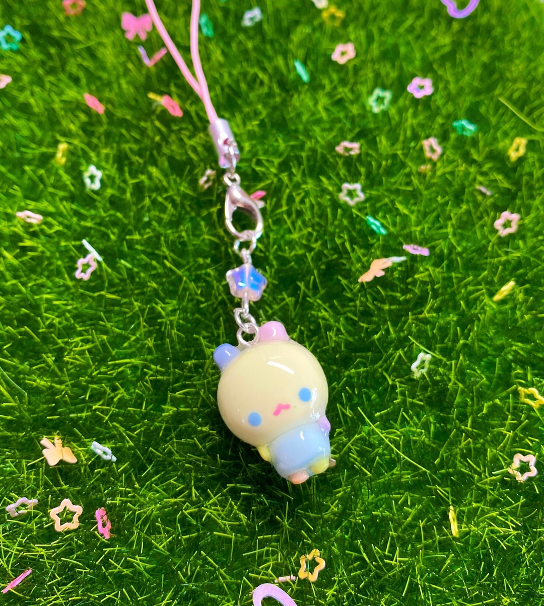 Pastel Bunny Chibi Character Phone Charm Handmade - Etsy