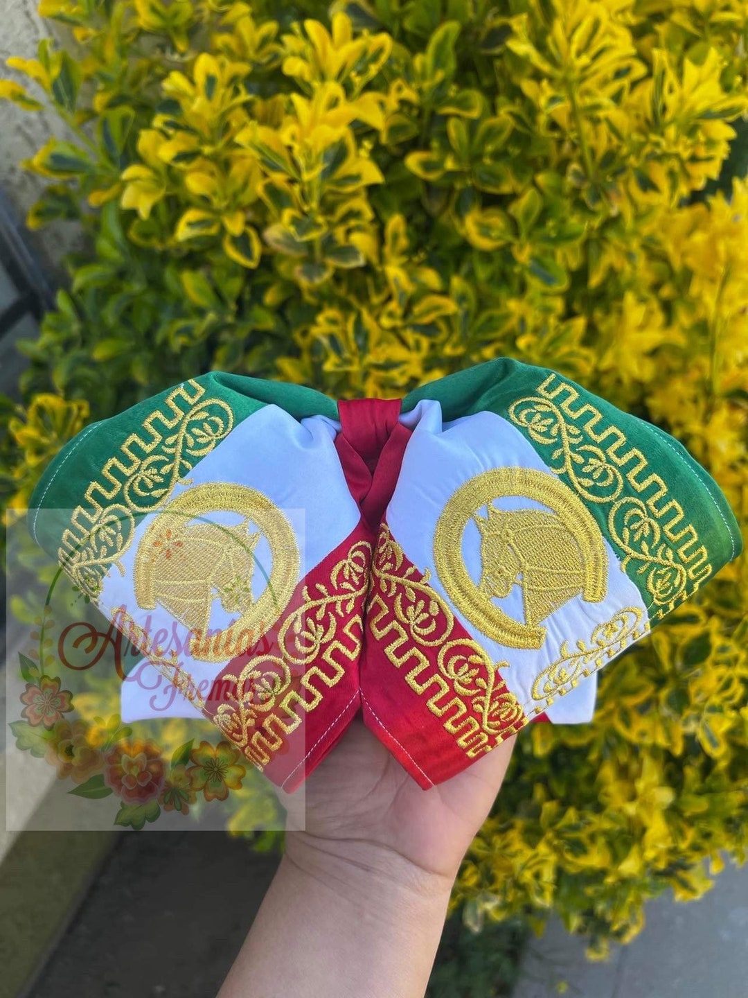 Bandera Mexica Corbatines De Charro, Jalisco and Charro Bow Ties - Etsy