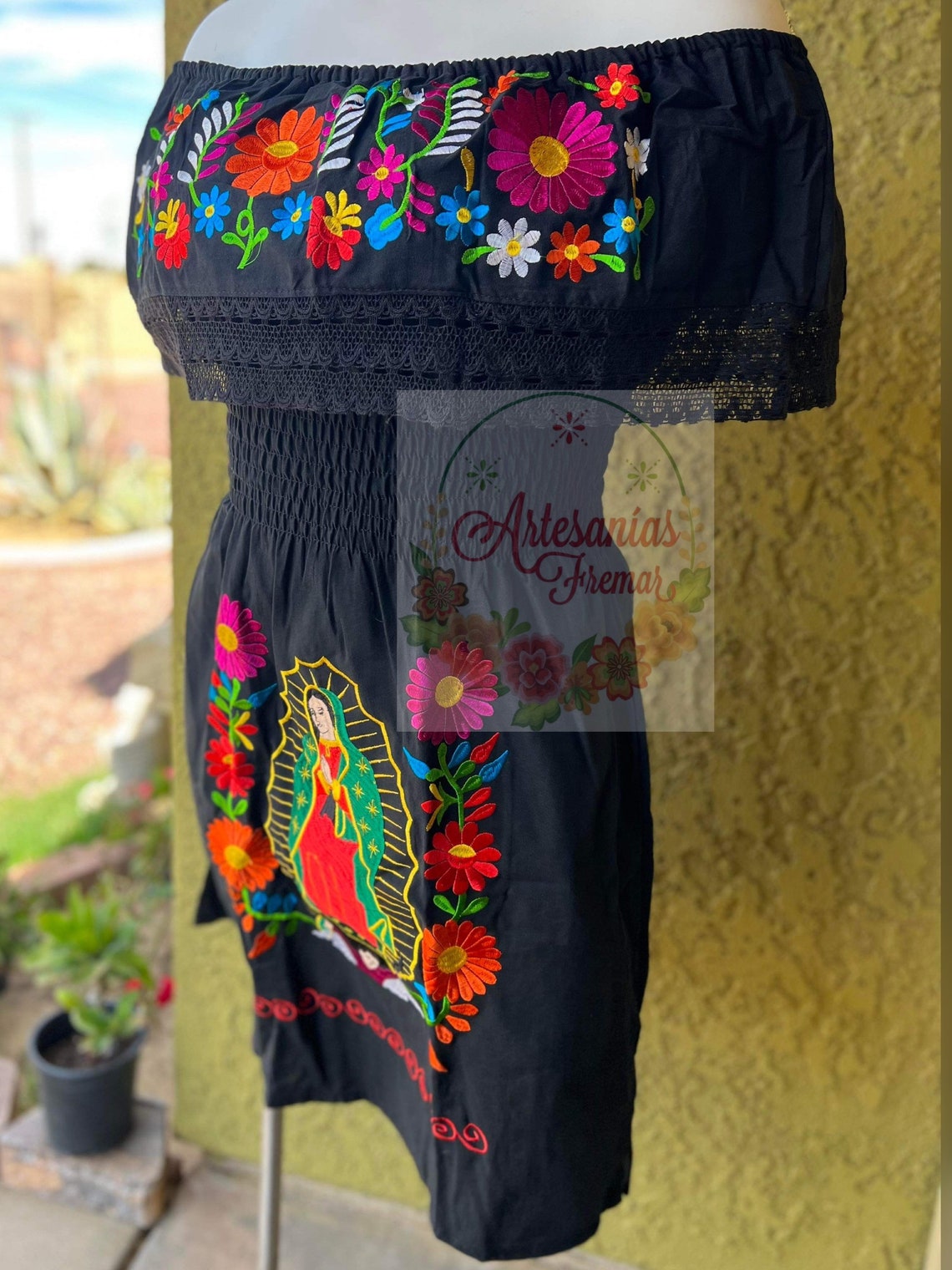 Vestido Virgen Maria Campesino Bordado Hermoso, Vestido Campesino ...