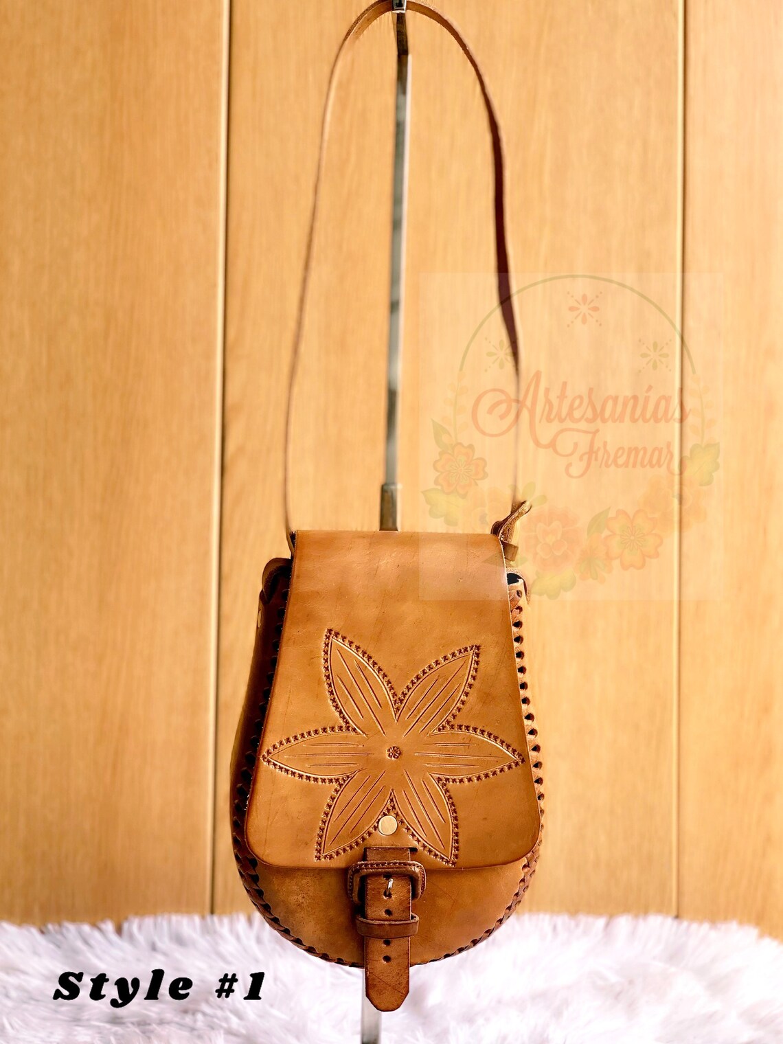 Unique Shaped Leather Crossbody Bag With Adjustable Leather - Etsy