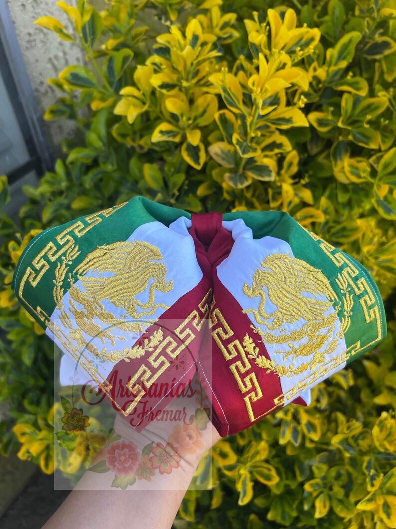 Bandera Mexica Corbatines De Charro Jalisco and Charro Bow - Etsy