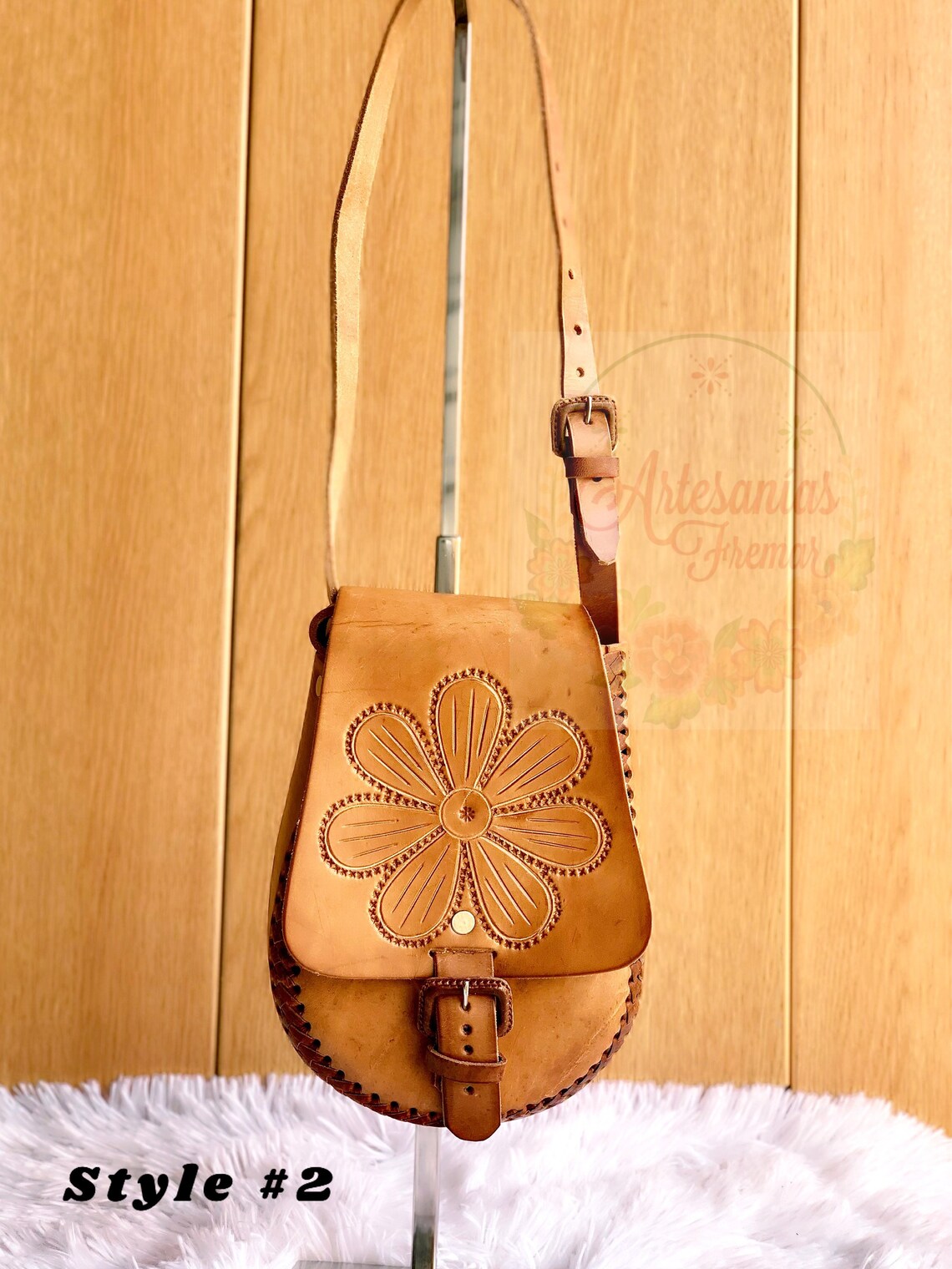 Unique Shaped Leather Crossbody Bag With Adjustable Leather - Etsy